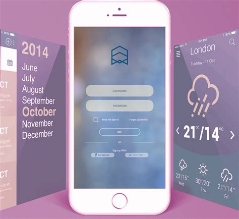 Ui Design Screen Login Or Signup Page Design For Mobile Behance