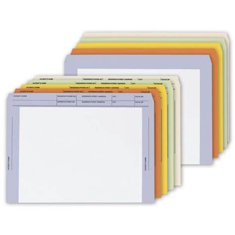 File Envelopes 8 1 2 X 11 With Colored Borders White W Color Border