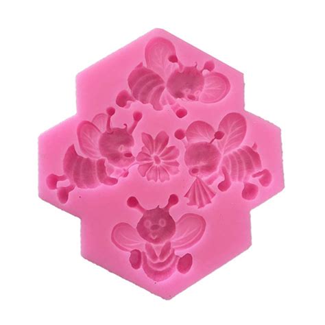 We Poluj 3d Bee Shaped Silicone Mould Bees Fondant Molds Cake