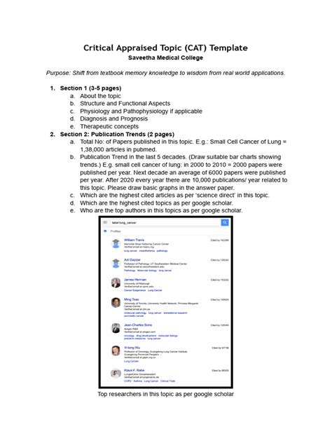 Saveetha Medical College Cat Template Pdf Lung Cancer Evidence