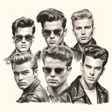 Greaser 1950s Look Mens Hairstyles Greaser Hair Grease Hairstyles