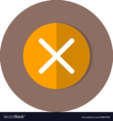 Cancel Icon Royalty Free Vector Image Vectorstock