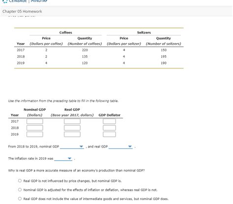 Solved Use The Information From The Preceding Table To Fill