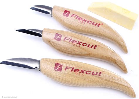 Flexcut Carving Knife Starter Set 3 Piece Kn500 Toolnut