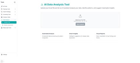 Data Analysis Tools Systematic Review Tools
