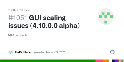 Gui Scaling Issues 41000 Alpha · Issue 1051 · X360cex360ce · Github