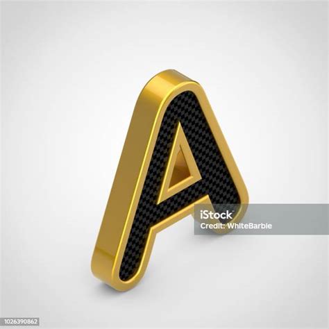 골든 문자 대문자 검은 탄소 섬유 질감 흰색 배경에 고립 된 얼굴 0명에 대한 스톡 사진 및 기타 이미지 0명 3차원 형태 검은색 Istock