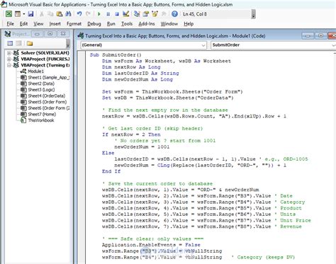 Turning Excel Into A Basic App Buttons Forms And Hidden Logic