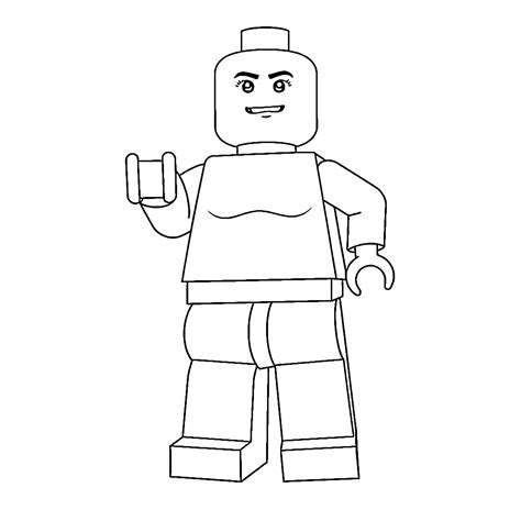 Best Lego Man Coloring Pages Free Printable Pdf
