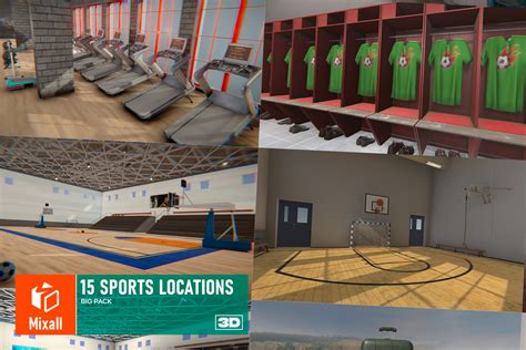 15 Sports Locations Big Pack 3d Environments Unity Asset Store