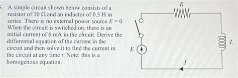 solved a simple circuit shown below consists of a resistor