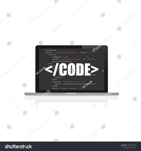 Programming Web Development Concept Code On Stock Vector Royalty Free