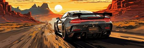 Premium AI Image Vector Illustration Of Need For Speed NFS Game
