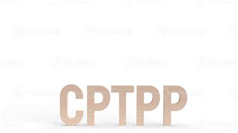 El Texto Cptpp En El Fondo Blanco Para La Representación 3d Del Concepto De Negocio 10129693