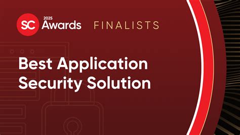 2025 Sc Awards Finalists Best Application Security Solution Sc Media