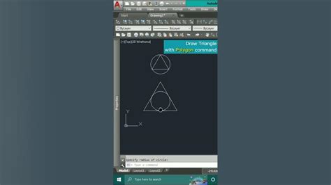 Autocad 2d Basics Tutorial Triangle Shorts Youtube