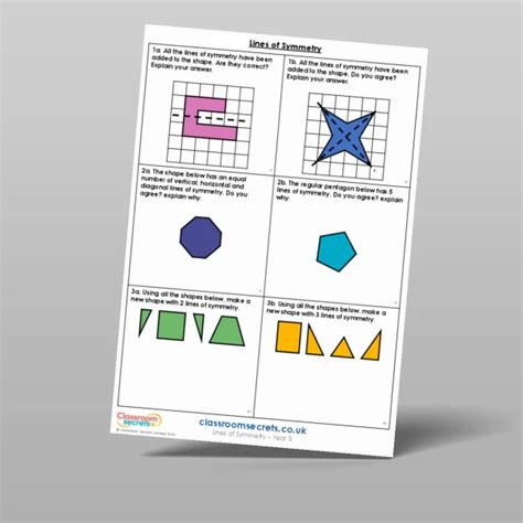 Lines Of Symmetry Reasoning And Problem Solving Resource Classroom Secrets