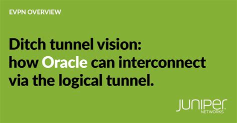 think logically or rather logical tunnels they enable access to the