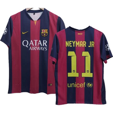 Neymar Barcelona 2014 15 Home Jersey Retro Collection Cyberried Store