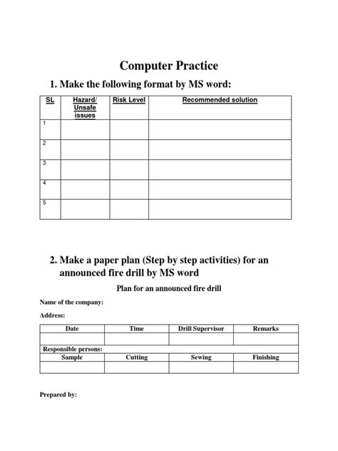 Computer Practice Pdf