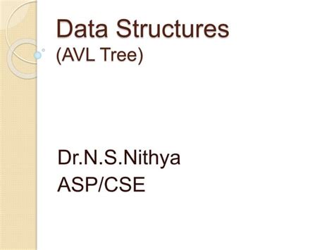 data structures trees and graphs avl tree pptx programming languages computing