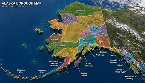Alaska Borough Map Explore All Boroughs And Census Areas