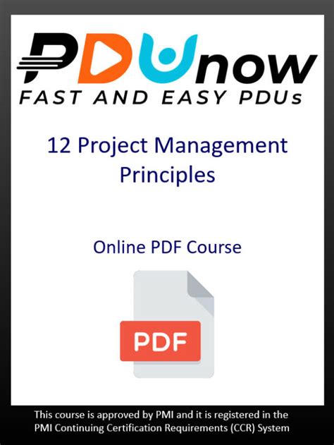 Project Management Principles PDUnow