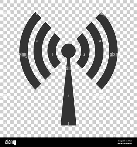 Wifi Internet Sign Icon In Flat Style Wi Fi Wireless Technology Vector Illustration On Isolated