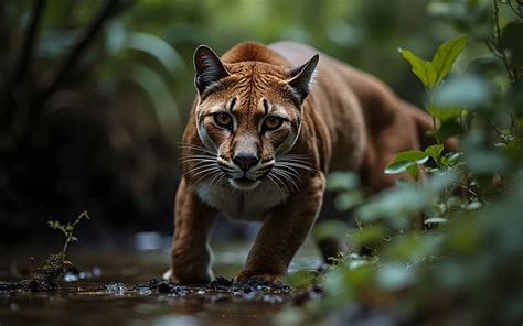 Download Puma 4k Wildlife Jaguar Prowling Along The Riverbank