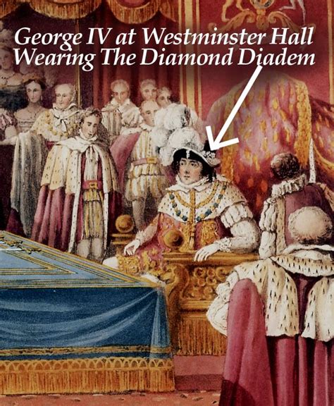 Detail Of A Watercolour By C Wild Showing George Iv Wearing The