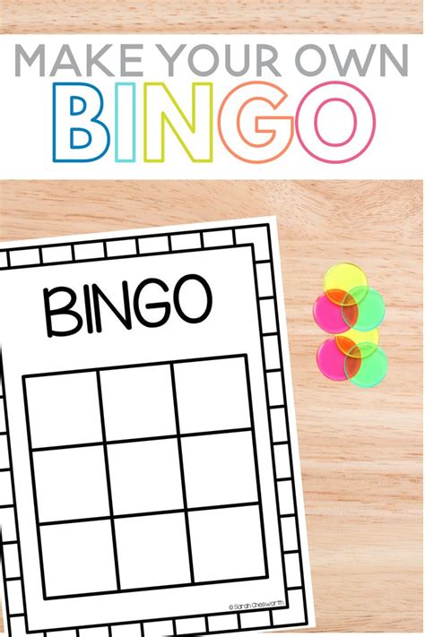 Make Your Own Bingo Cards Printable Free Printables