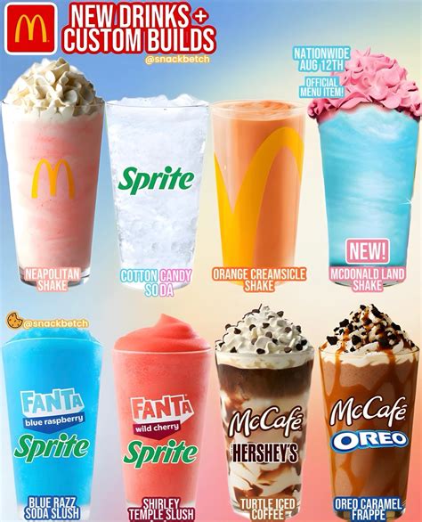 Snack Betch Mcdonalds New Drinks Custom Builds Here Facebook