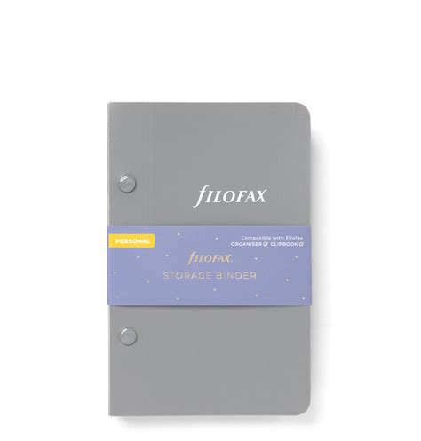 Personal Storage Binder For Organiser Refills Grey Filofax Filofax Uk