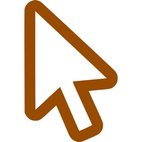 Brown Cursor Icon Free Brown Cursor Icons