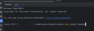 Setup Pandas On PyCharm GeeksforGeeks