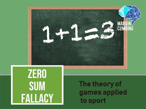 Zero Sum Fallacy Marvinclimbing