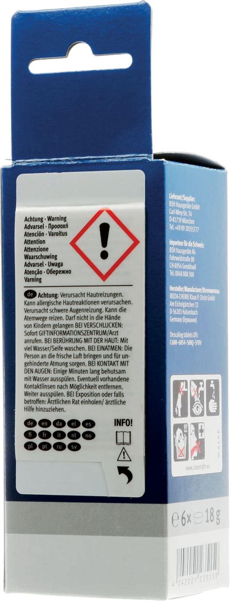 Buy Bosch Descaling Tablets - For Coffee Machines, Kettles and Hot ...