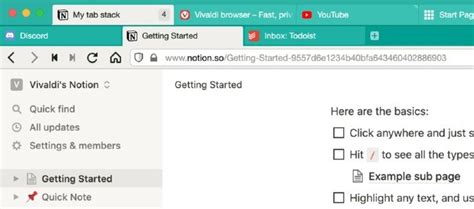 Vivaldi Becomes First Web Browser To Introduce Two Level Tab Stacking
