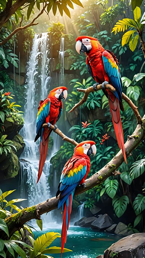 Guacamayas En Su Ambiente Parrots Wallpaper Parrot Jungle Images