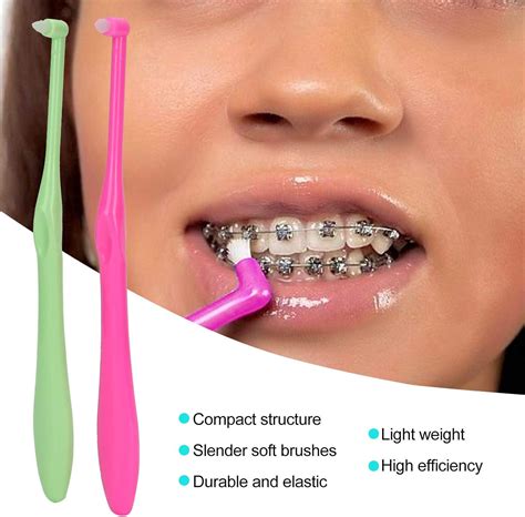 Orthodontic Dental Brush Set 4 Part Toothbrush For Braces And Bridges