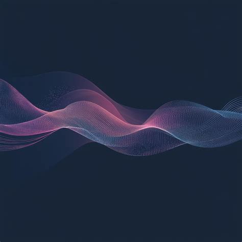 Abstract Wave Design With Soft Gradients And Flowing Lines Premium Ai Generated Image