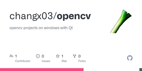 Github Changx Opencv Opencv Projects On Windows With Qt
