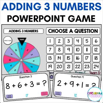 Adding 3 Numbers PowerPoint Game NYSTART By ONEderful In First