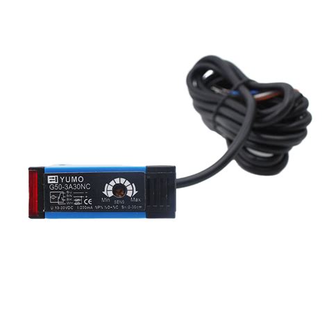 Yumo NPN No Nc Output Cm Long Detection Distance DC Diffuse Photoelectric Switch Sensor