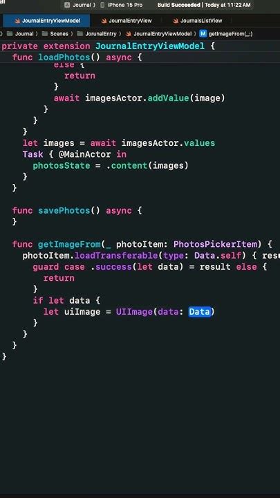 Getting An Image From A Photospickeritem Iostutorial Swiftprogramming