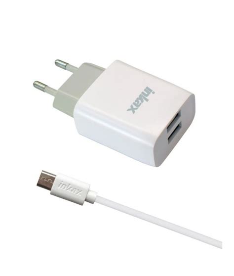 Chargeur Micro Usb 2 4a 2xusb Inkax Cd 97