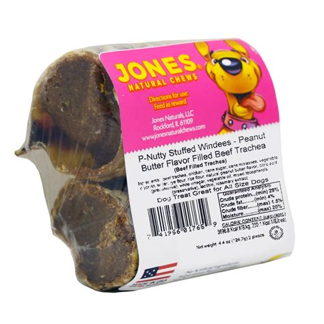 Jones Natural P Nutty Stuffed Windees Chews