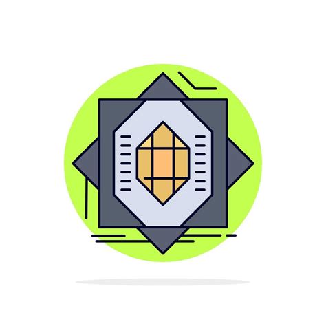Abstract Core Fabrication Formation Forming Flat Color Icon Vector