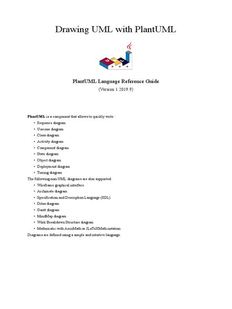 plantuml language reference guide en pdf pdf namespace class