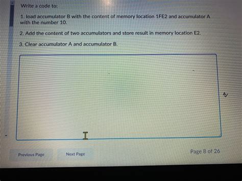 Solved Write A Code To 1 Load Accumulator B With The